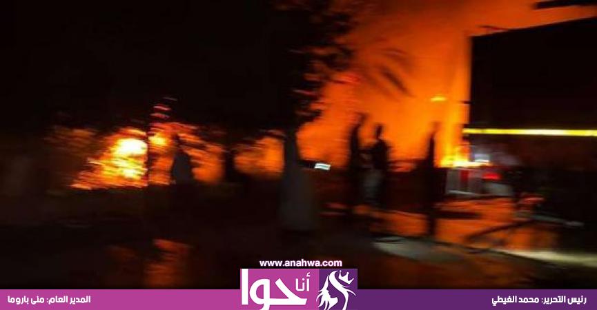 عاجل حريق هائل بـ 3 منازل أمام محطة مترو المنيب حوادث أنا حوا