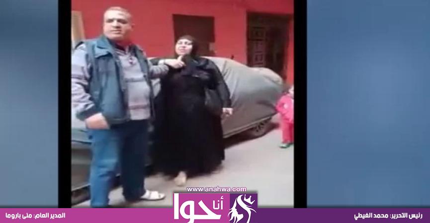 بعد ضبط المتهم شاهد الفيديو الاعتداء على سيدة أمام أطفالها بالوراق